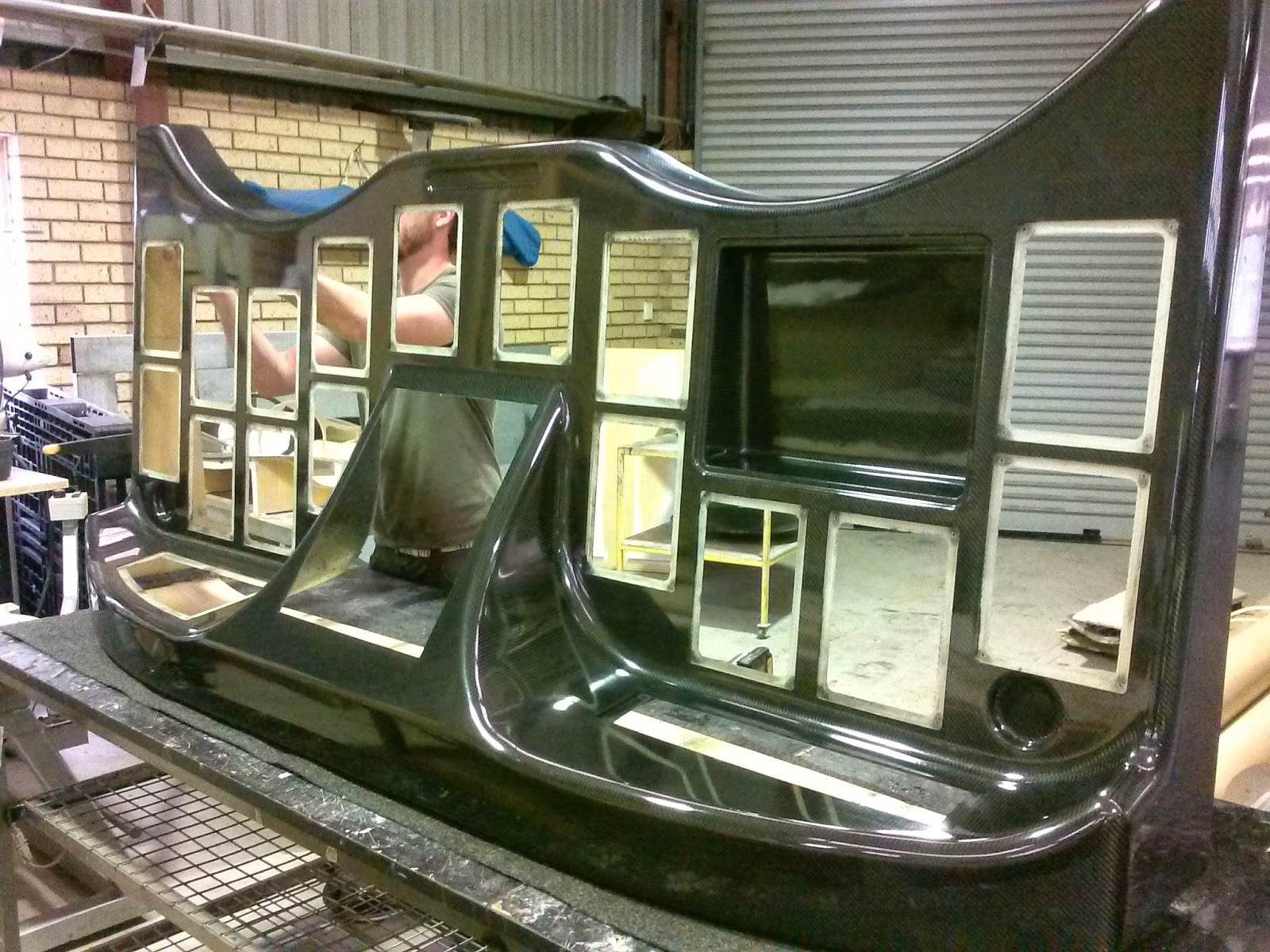 composite components: Carbon fibre cosmetic finish